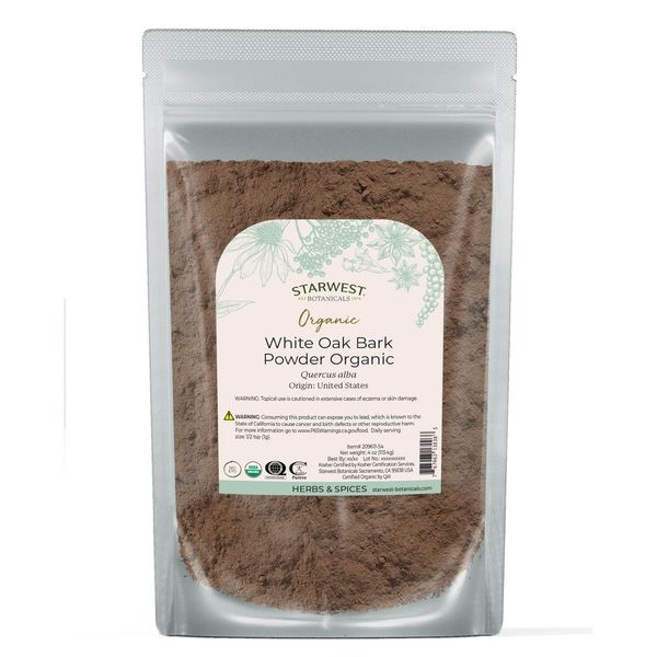 White Oak Bark Cut and Sifted Organic