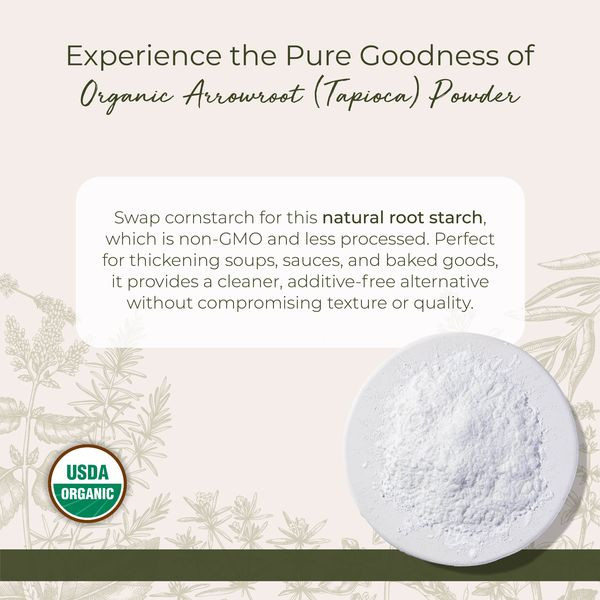 Arrowroot (Tapioca) Powder Organic