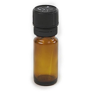 1/3 fl oz Amber Glass Bottle with Dropper Insert (Child Resistant and ...