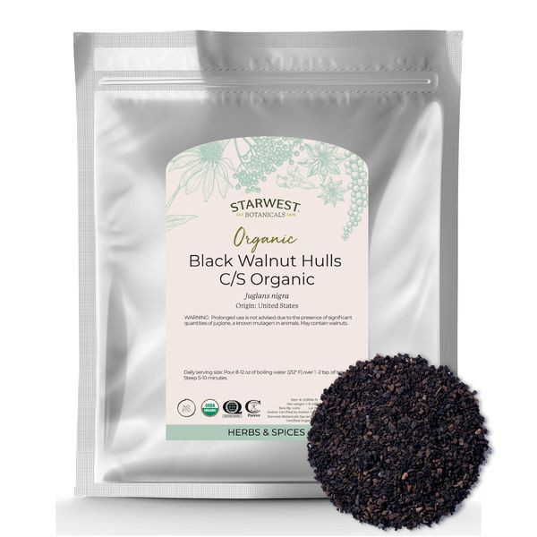 Black Walnut Hulls Cut and Sifted Organic