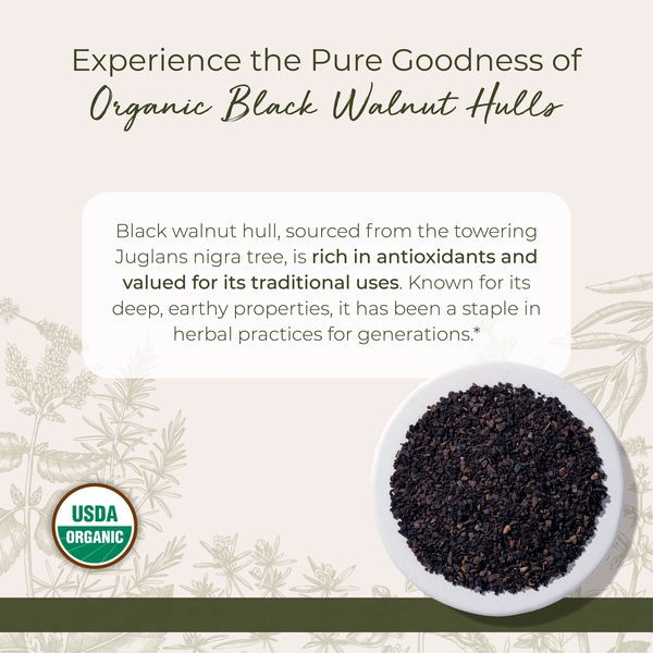 black walnut shell tea