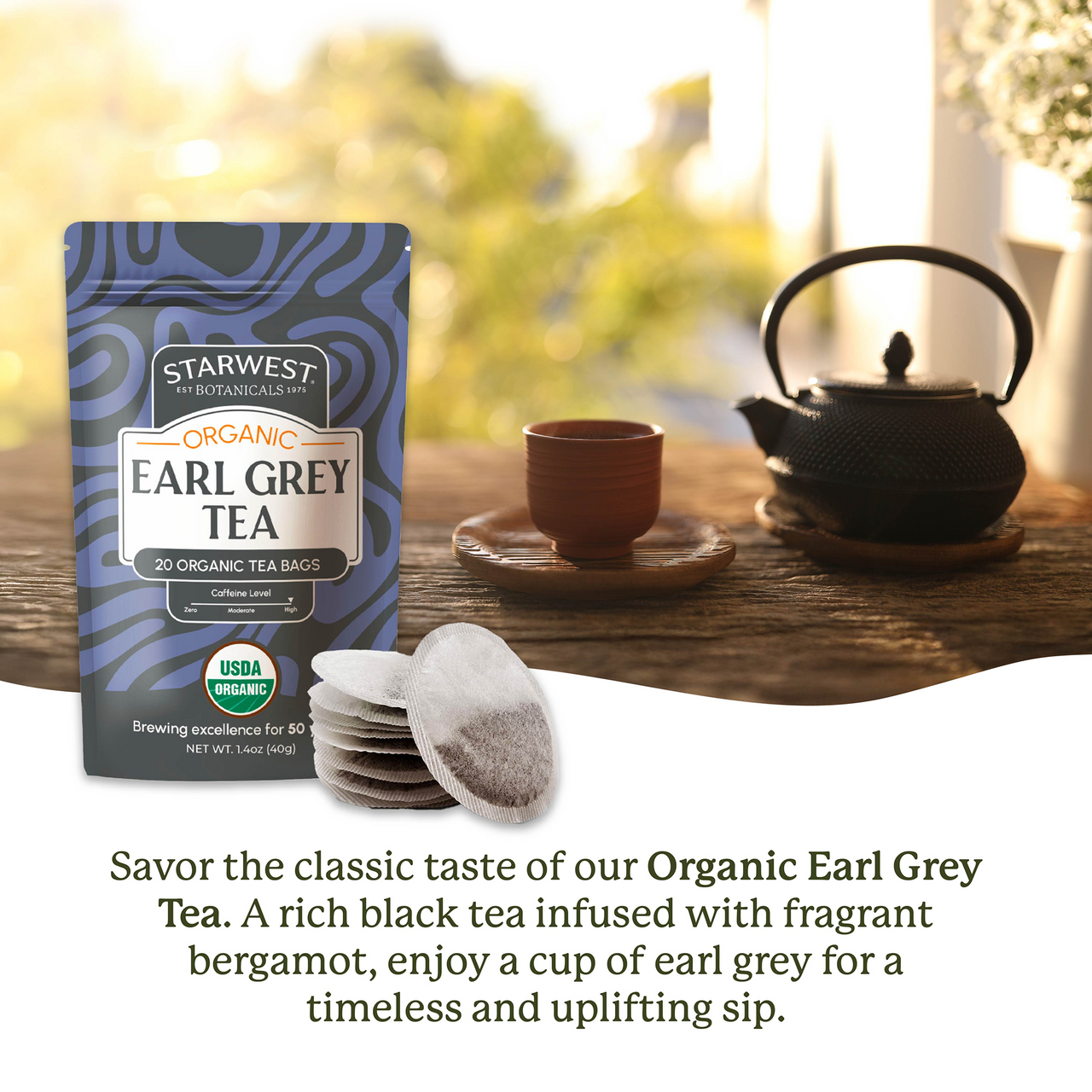 Organic Earl Grey Tea Bags