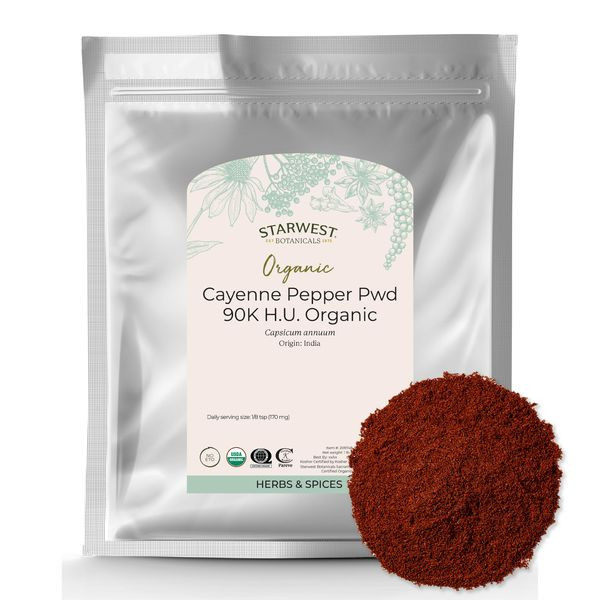 Cayenne Pepper Powder 90K H.U. Organic
