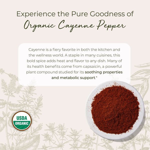 Cayenne Pepper Powder 90K H.U. Organic