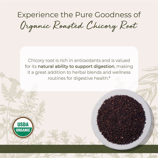 Chicory Root Roasted Granules Organic