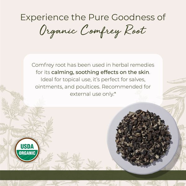 Comfrey Root Cut and Sifted Organic