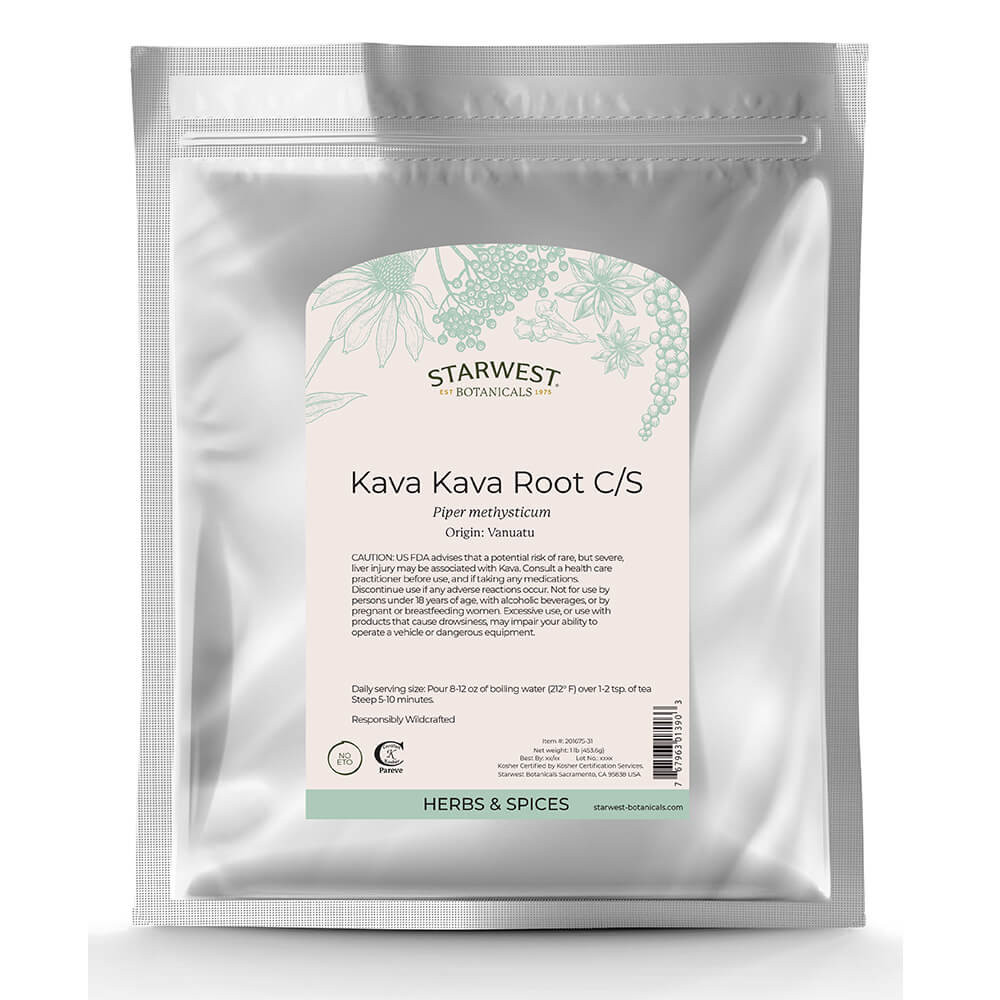 Kava Kava Root Cut and Sifted Wildcrafted