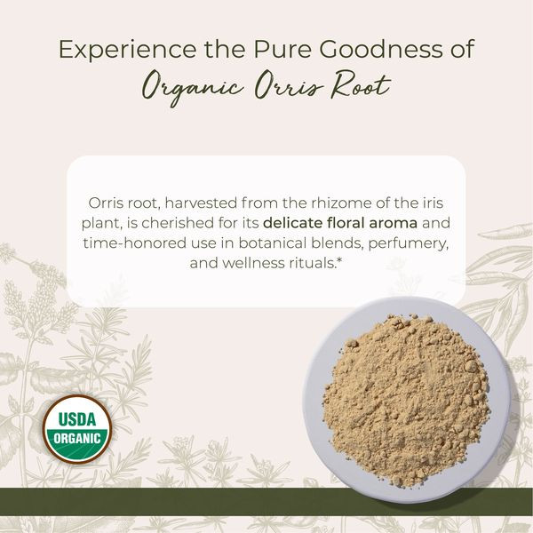 Orris Root Peeled Powder Organic