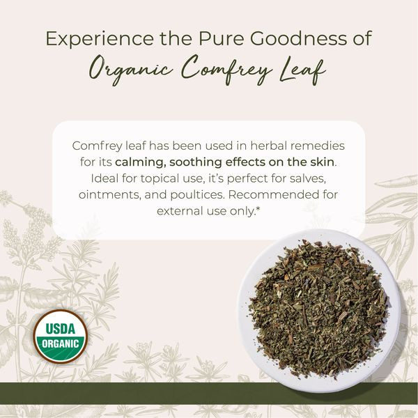 Comfrey Leaf Cut and Sifted Organic