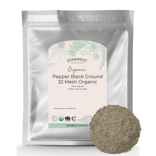 Black Pepper Medium Grind Organic