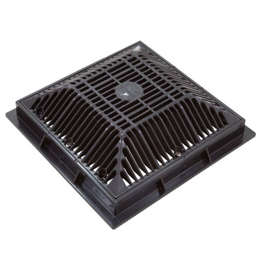 Waterway Pool Drain Grate and Frame Black 640-4791V