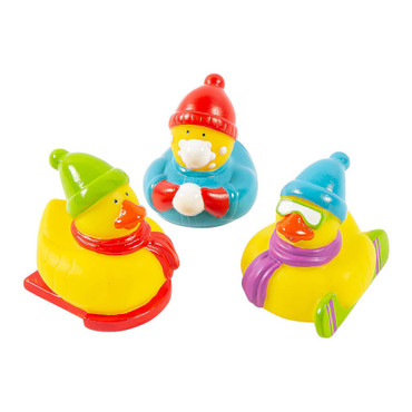 Winter Sports Mini Rubber Duckies