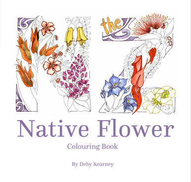Aotearoa Books | The New Zealand Native Flower Colouring Book