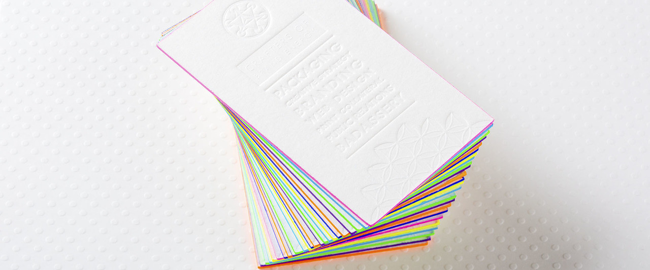 Painted Edge Full Color Cards | Painted Edge Business Cards Printing