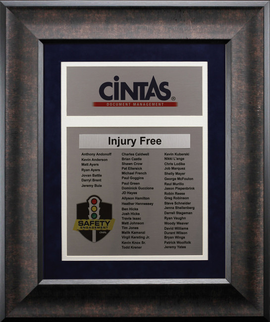 Silver Framed Wall Plaque Award | ASAP Awards