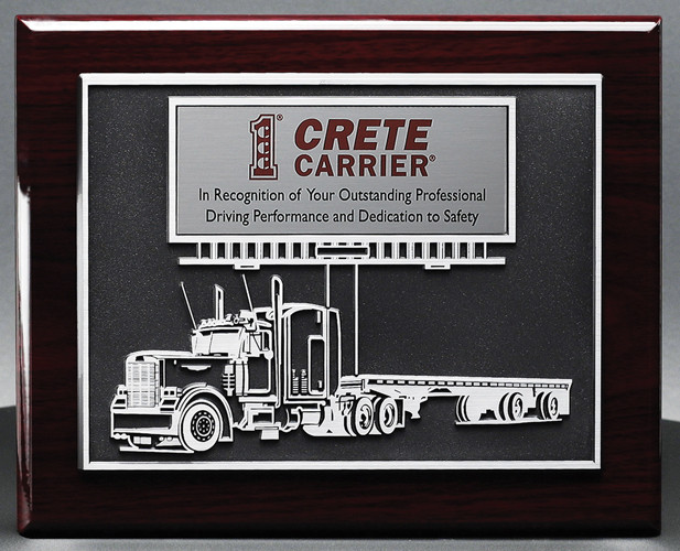 Flatbed Truck Driver Service and Safety Plaque Awards