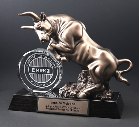 Ultimate Bull Trophy Award MC14EC | Bronze Bull Trophies