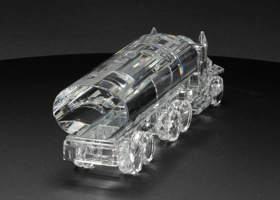 Crystal Glass Tanker Truck Driver Trophy | ASAP Awards