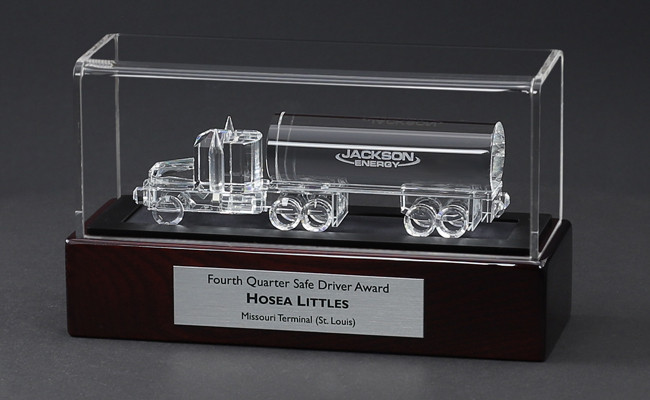 Crystal Tanker Truck Driver Award, Crystal Fuel Tanker Trophy