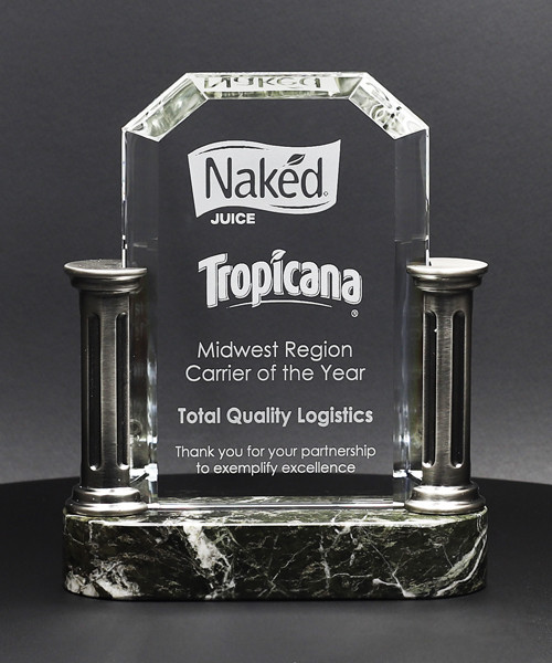 Deep Bevel Crystal Pillar Recognition Award| ASAP Awards