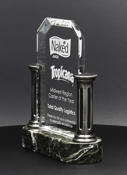 Deep Bevel Crystal Pillar Recognition Award| ASAP Awards