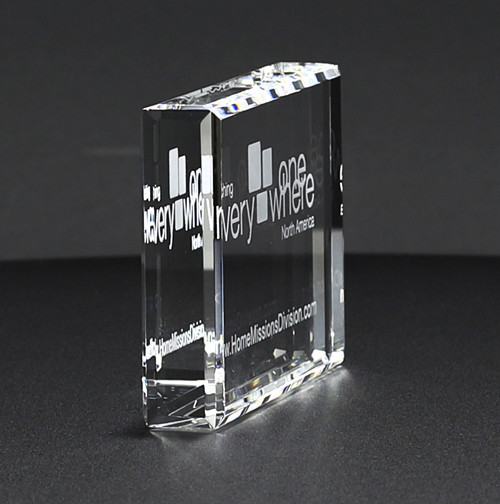 Crystal Glass Paperweight Award Gift | ASAP Awards