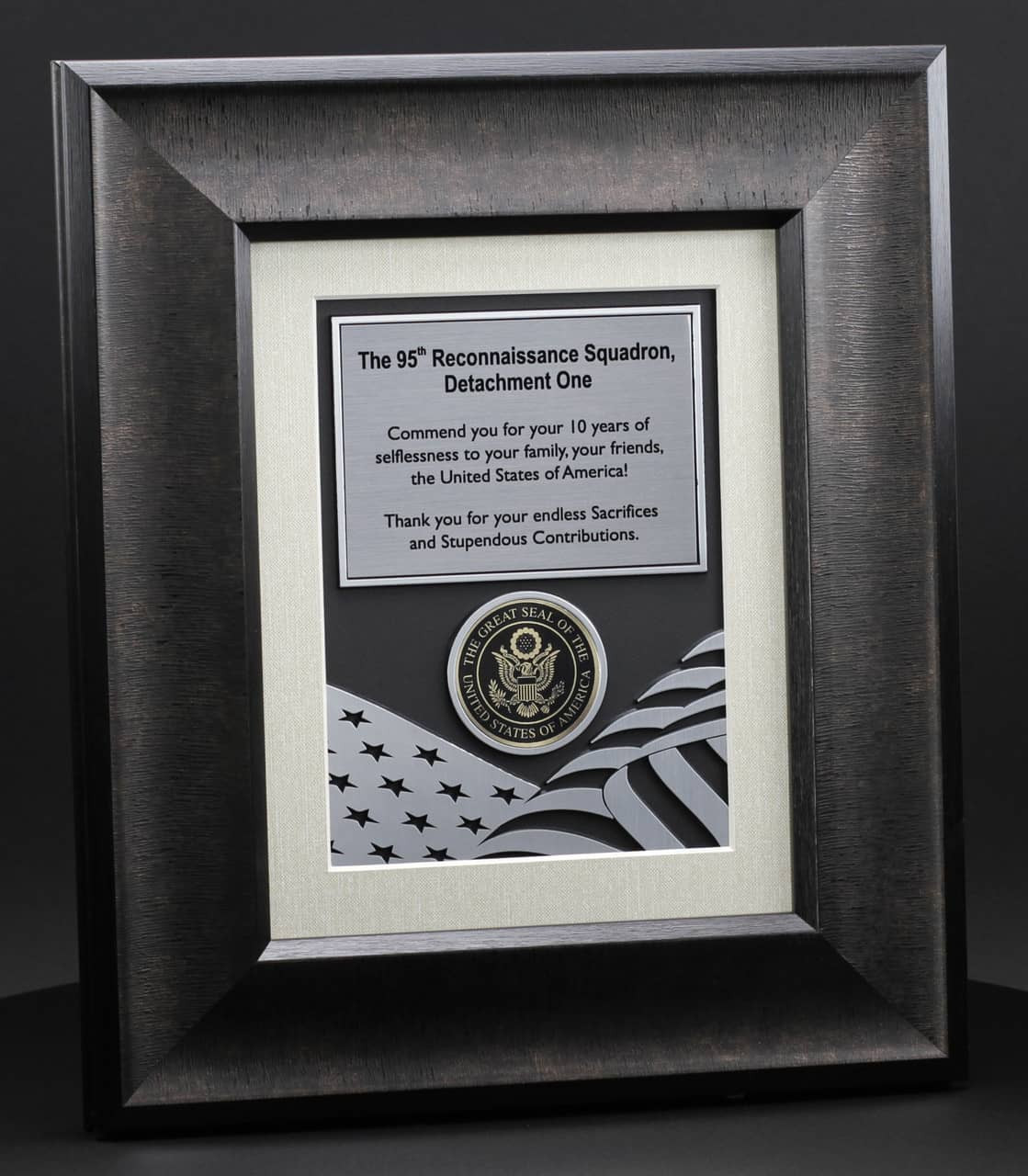Custom Military Plaque Awards, Medal, Trophies - Asap Awards