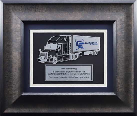 Truck Driver of the Month Recognition Plaque 29FRT-P | Asap Awards