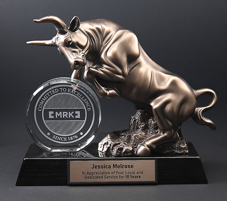 Ultimate Bull Trophy Award MC14EC | Bronze Bull Trophies