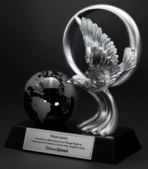 Modern Silver Dove Endurance Award Trophy | ASAP Awards AAMC3B