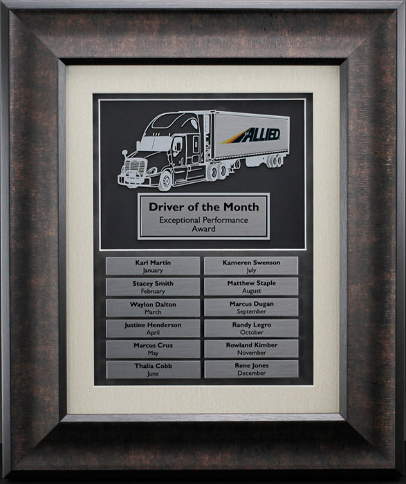 Unique Truck Driver Award Trophies, Driver Safety Awards