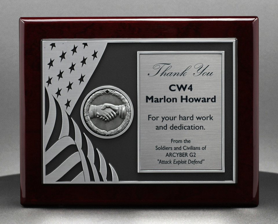 Unique US Military Veteran Service Award of Achievement