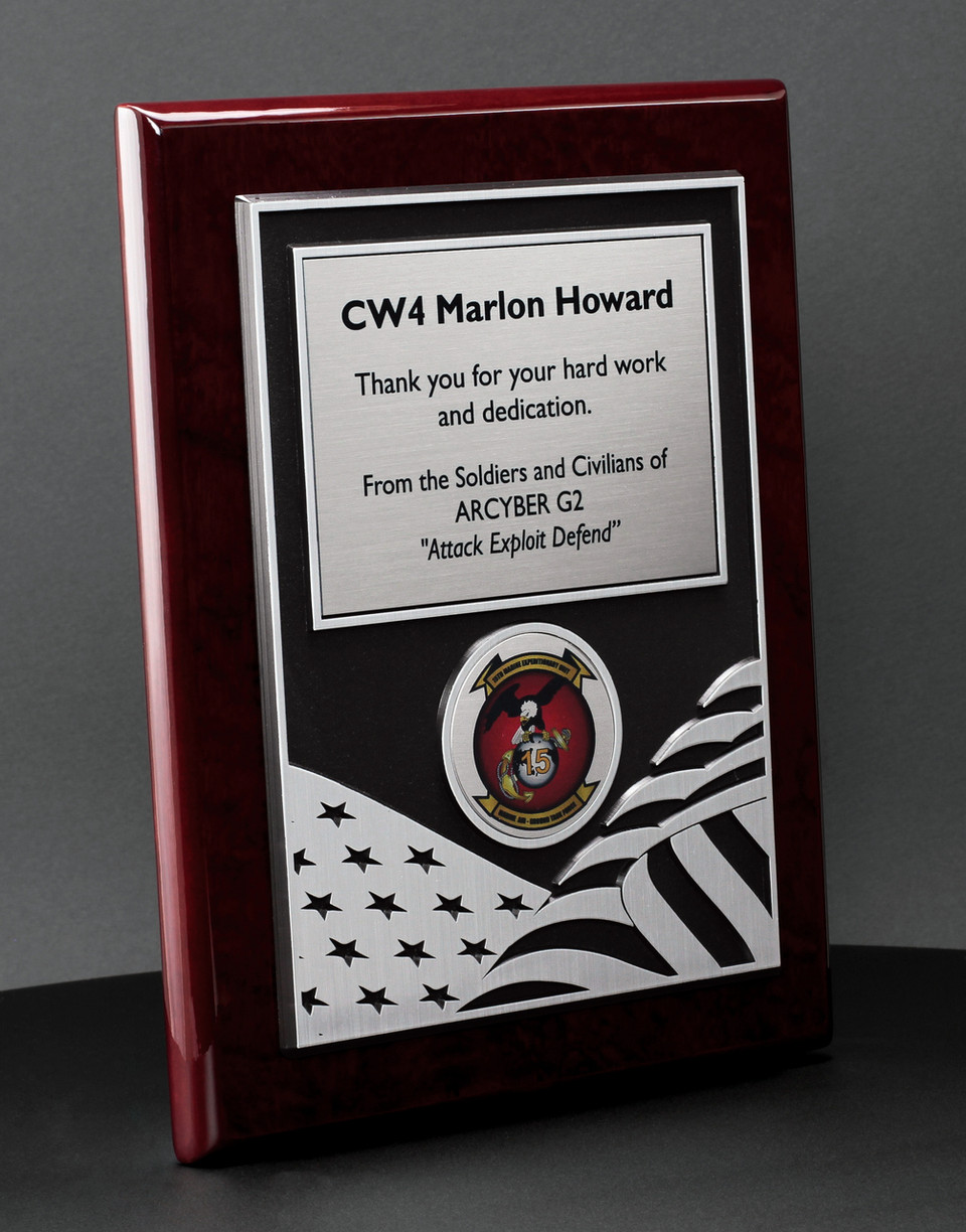 Unique US Military Veteran Service Award of Achievement
