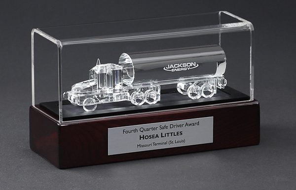 Crystal Tanker Truck Driver Award, Crystal Fuel Tanker Trophy