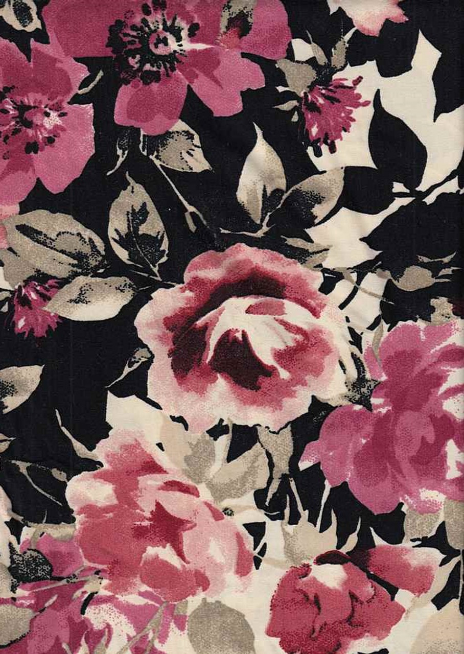 Floral Knit Dty Brushed Polyester Knit Spandex Fabric Dty Brush F8210