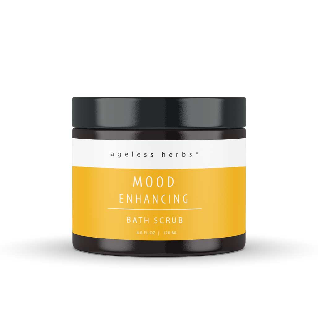 Mood Lifting Natural Bath Scrub with Essential Oils | Ageless Herbs