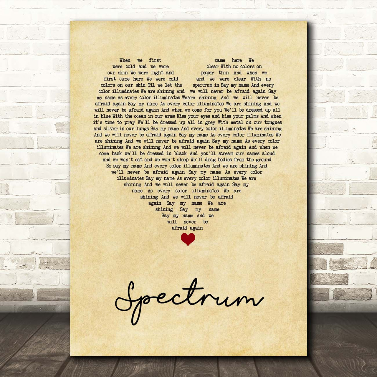 Spectrum Lyrics
