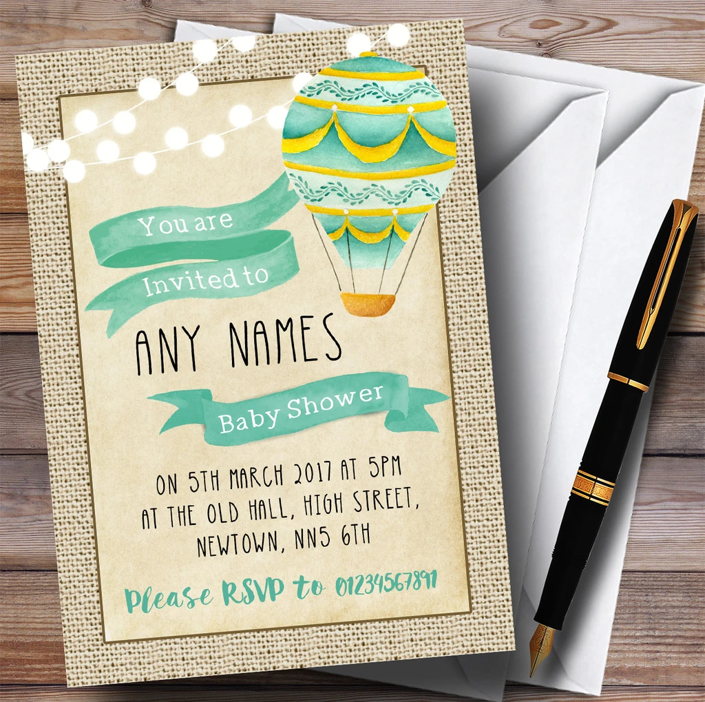 Vintage Baby Shower Invitations