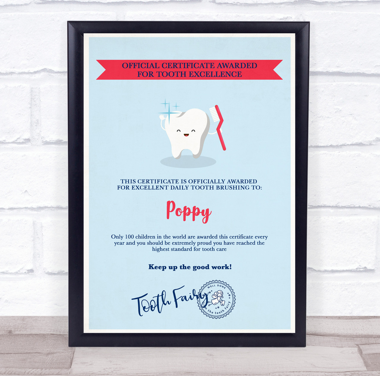 Tooth Fairy Official For Tooth Excellence Light Blue Personalized ...