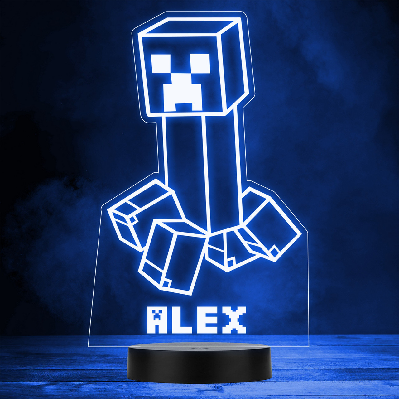 Minecraft Game Character Creeper Gaming LED Lamp Personalized Gift ...