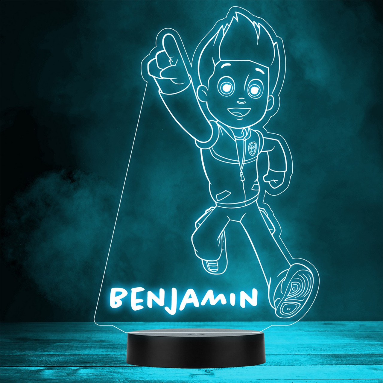 Ryder Paw Patrol Personalized Gift Color Changing LED Lamp Night Light ...