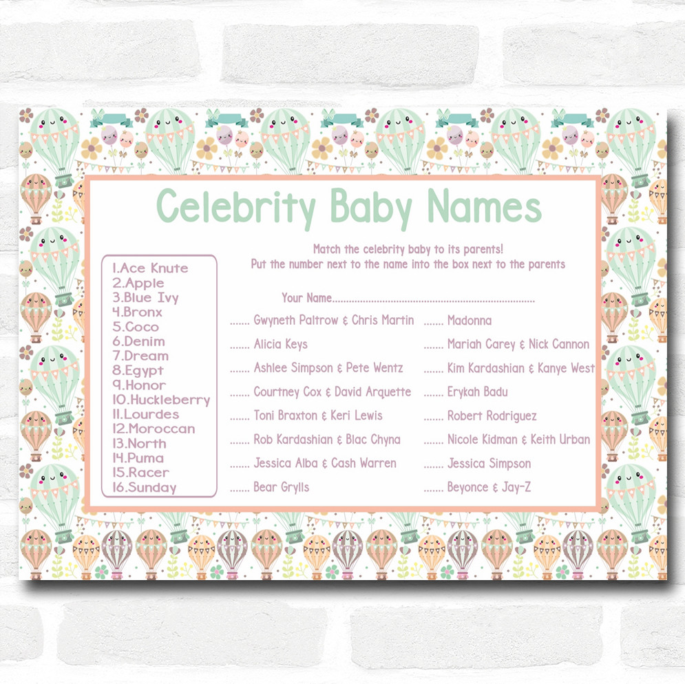 Celebrity Baby Pictures Game