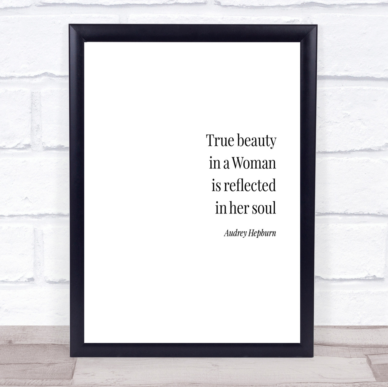 Audrey Hepburn True Beauty Quote Print Poster Typography Word Art ...