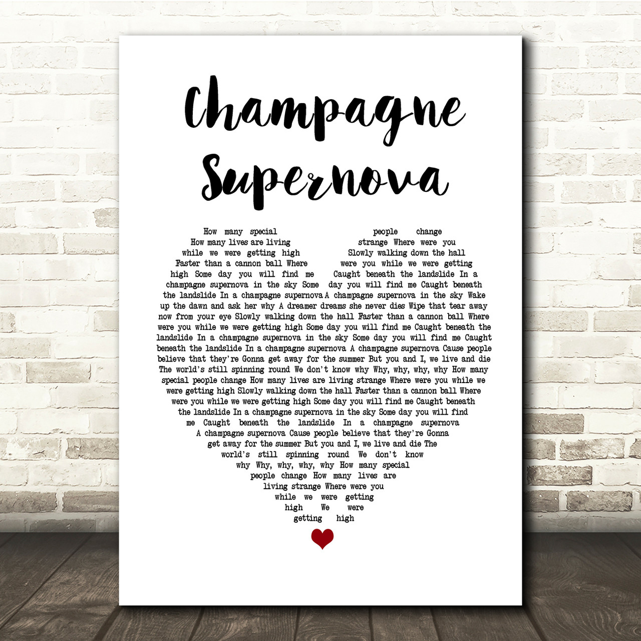 Champagne Supernova Lyrics