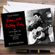 Elvis Presley Personalized Party Invitations - Red Heart Print