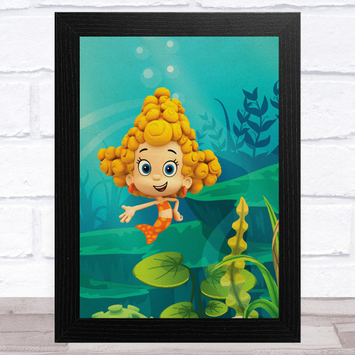 Bubble Guppies Deema Children's Kid's Wall Art Print - Red Heart Print