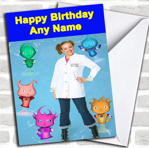 Nina & The Neurons Personalized Birthday Card - Red Heart Print