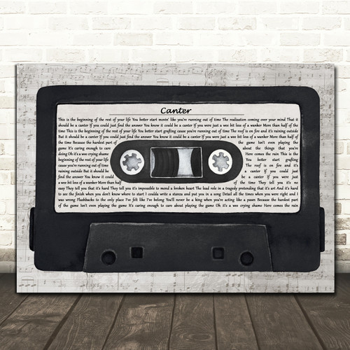 Gerry Cinnamon Canter Music Script Cassette Tape Song Lyric Art Print ...