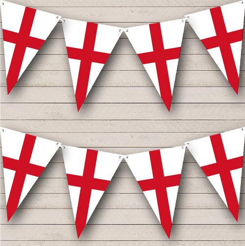 Saint George's Cross England Flag personalized Any Text Banner Bunting ...