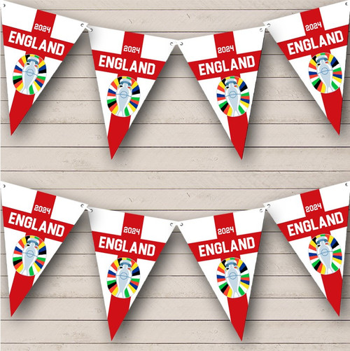 Football England Flag Euros England Football Flag Banner Bunting - Red ...